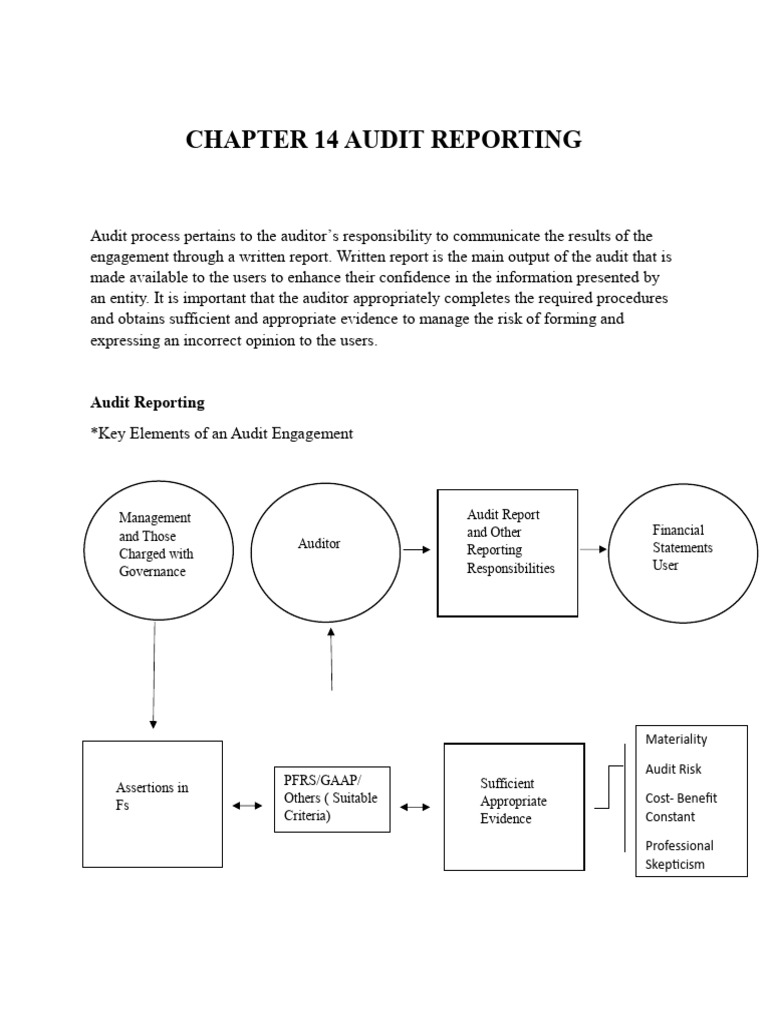 Chapter 14 Audit Reporting Summary-1 | PDF | Auditor's Report | Audit