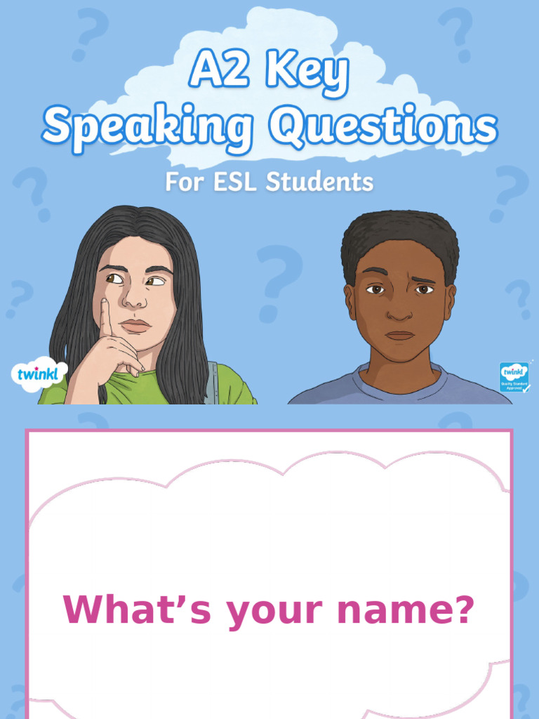 A2 ESL Conversation Questions Guide | PDF