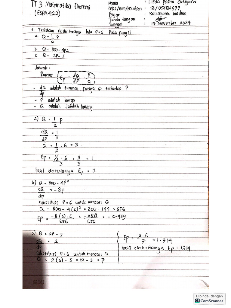 TT3 Lisda Matematika | PDF