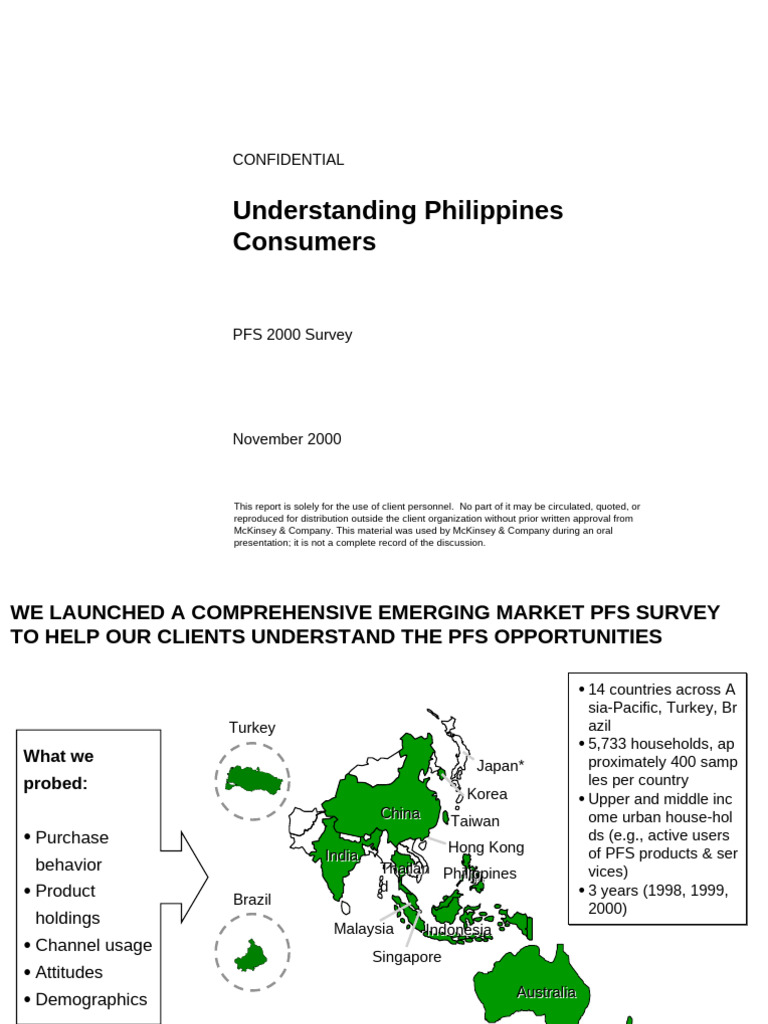 Philippines PFS Consumer Insights 2000 | PDF | Finance & Money ...