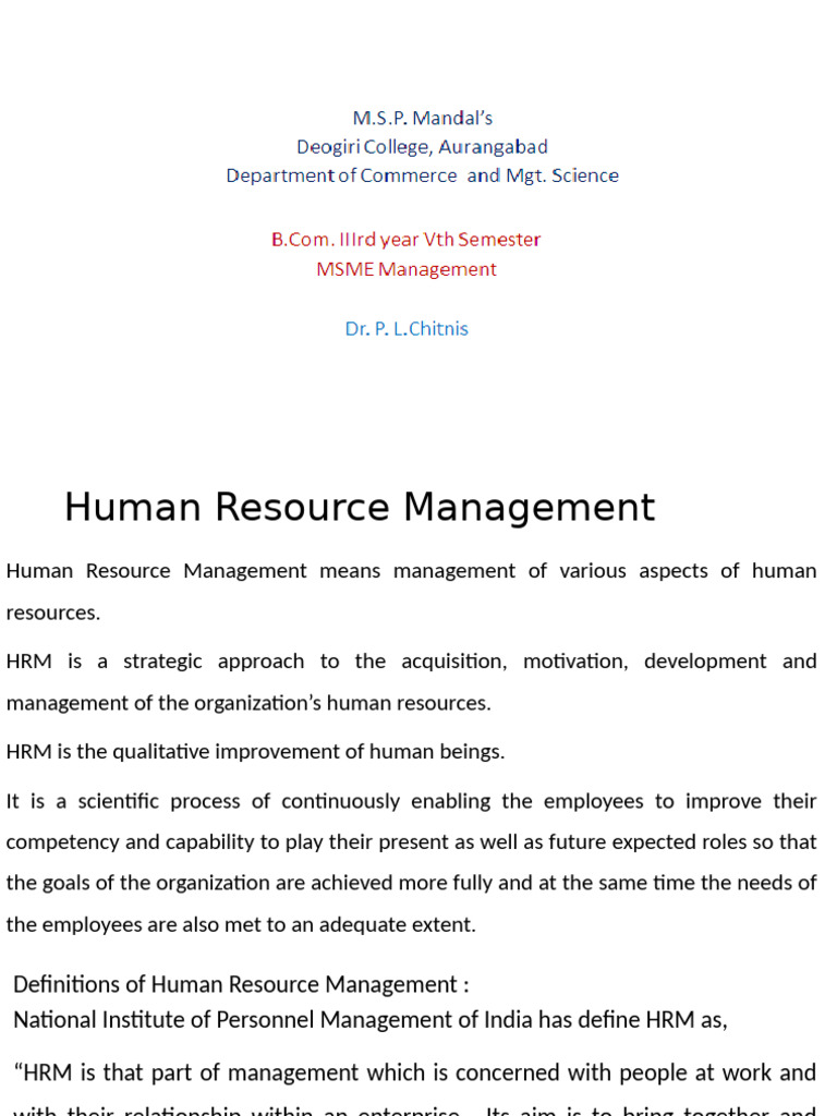 HRM | PDF