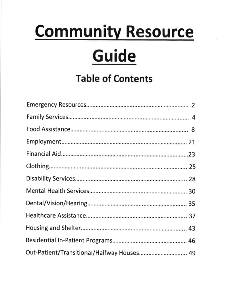 9-5-19 Community Resource Guide | PDF