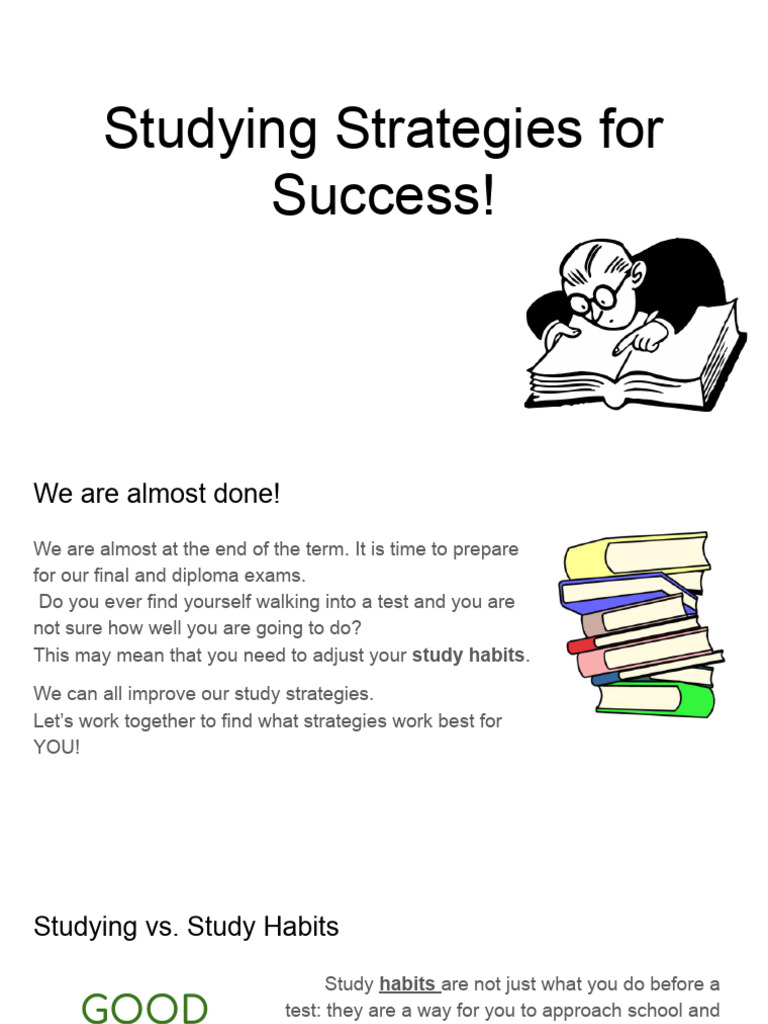 Effective Study Strategies for Exams | PDF | Behavior Modification ...