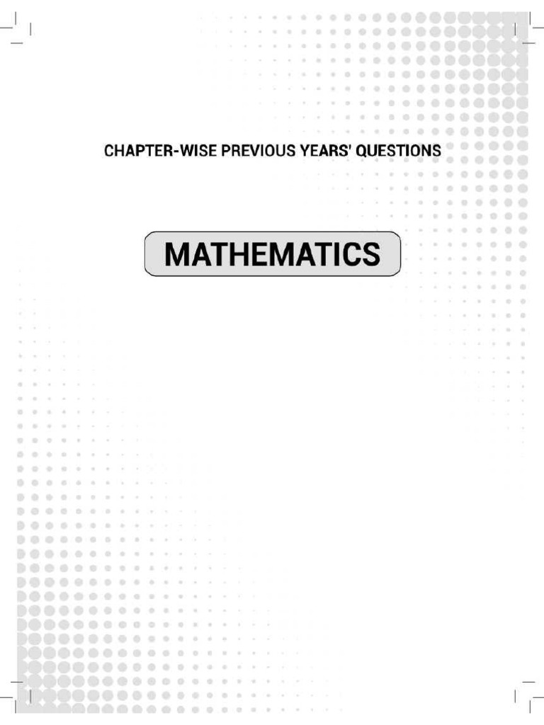 Maths Pyq | PDF