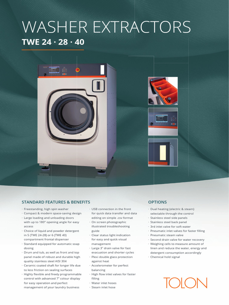 14868_TOLON_TDS_TWE-24_28_40_HR | PDF | Washing Machine | Manufactured ...