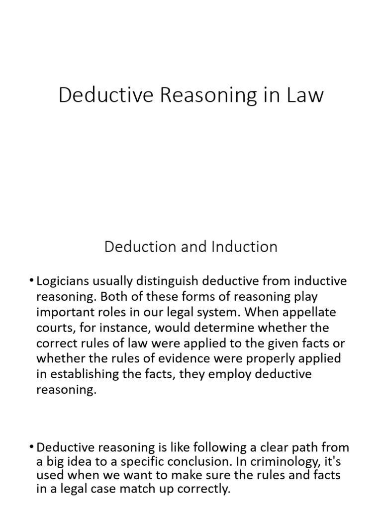 Deductive and Inductive | PDF | Argument | Deductive Reasoning