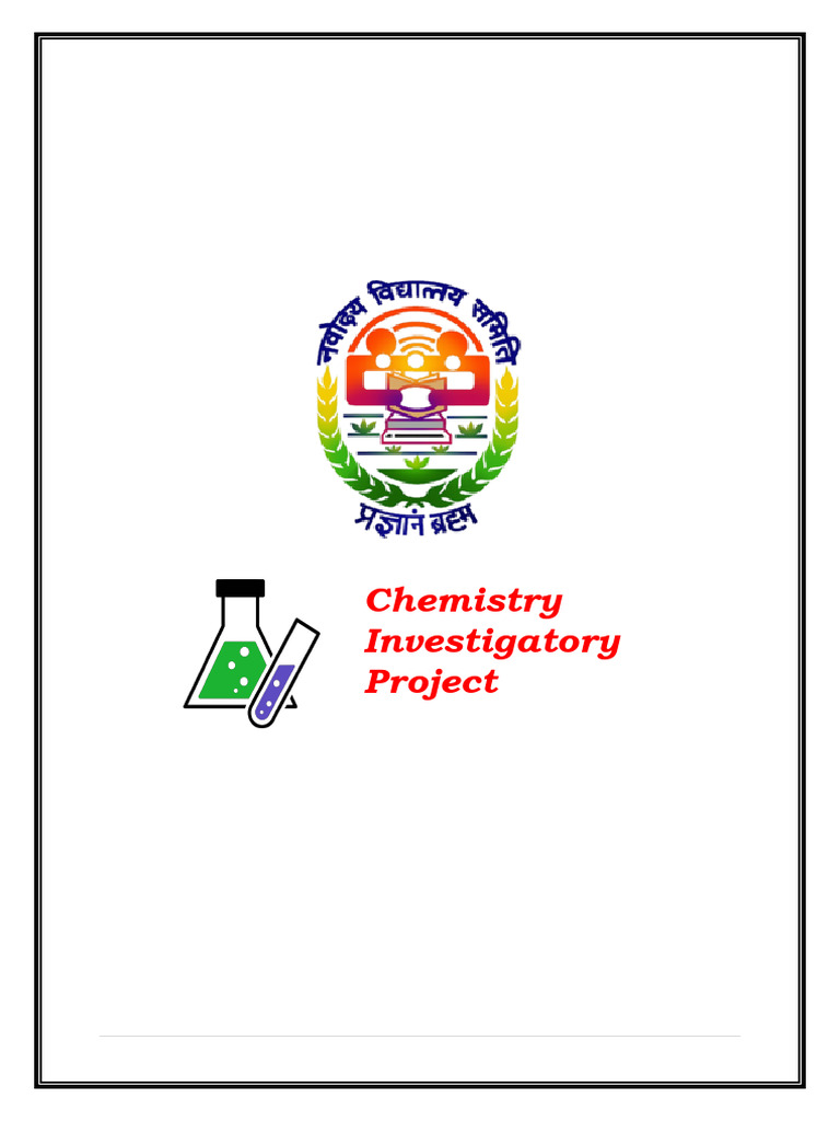 chemistry project class 12th | PDF
