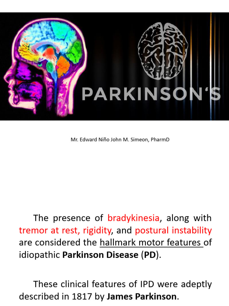 Lecture 6 Parkinson Disease | PDF | Parkinson's Disease | Clinical Medicine