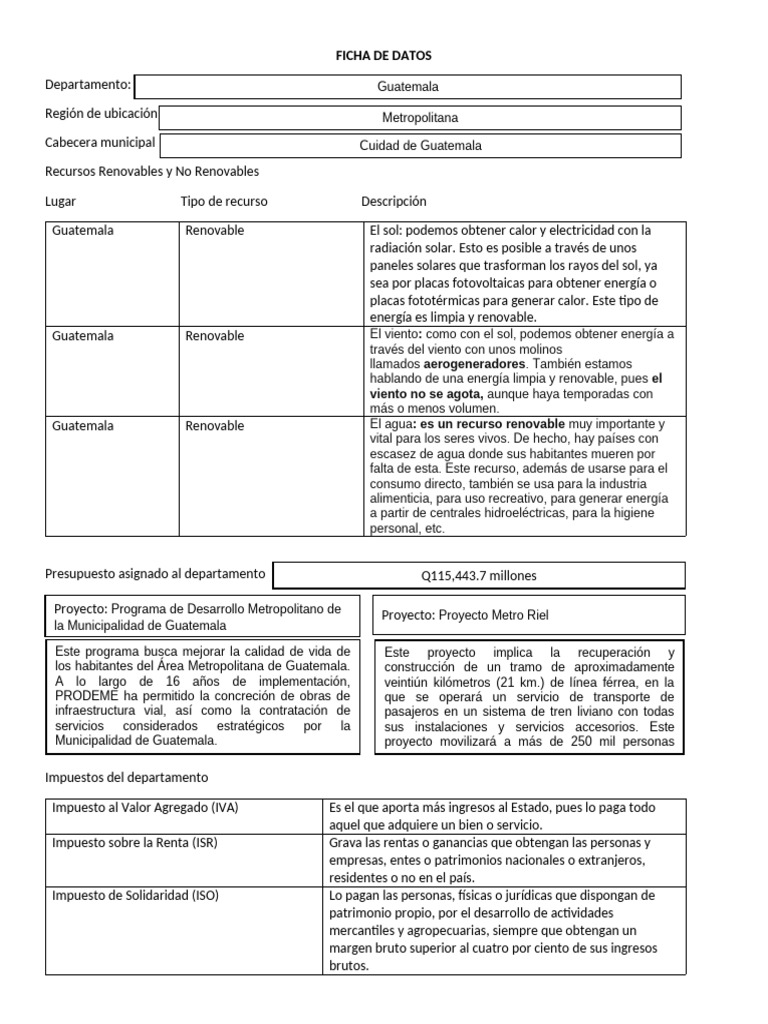 Modelo Fecha Informativa | PDF | Energía renovable | Impuestos