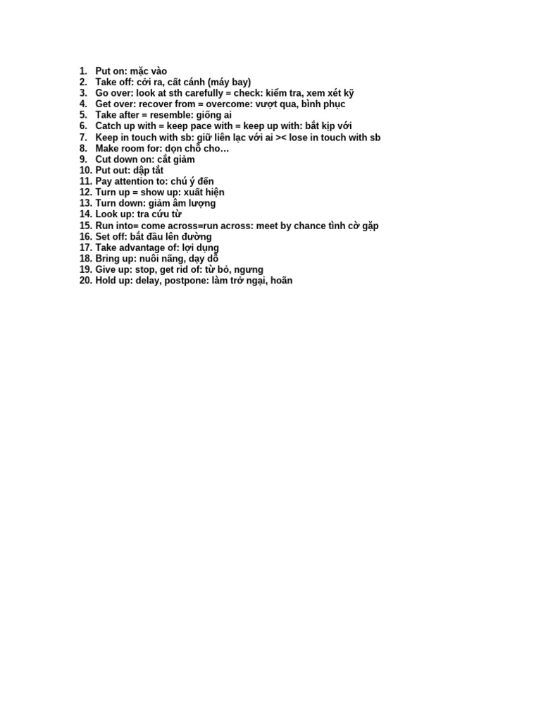 Phrasal Verb Thi Giữa hk2 k12 Lms 3 | PDF