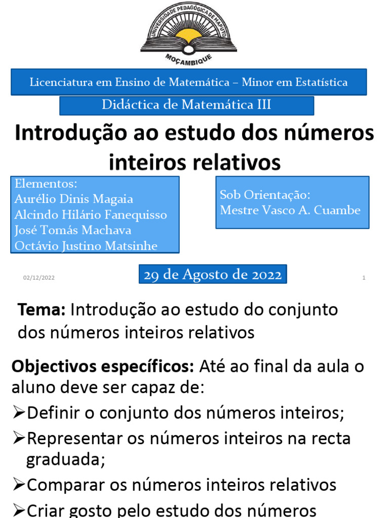 Plano De Aula Pdf Números Conjunto Matemática