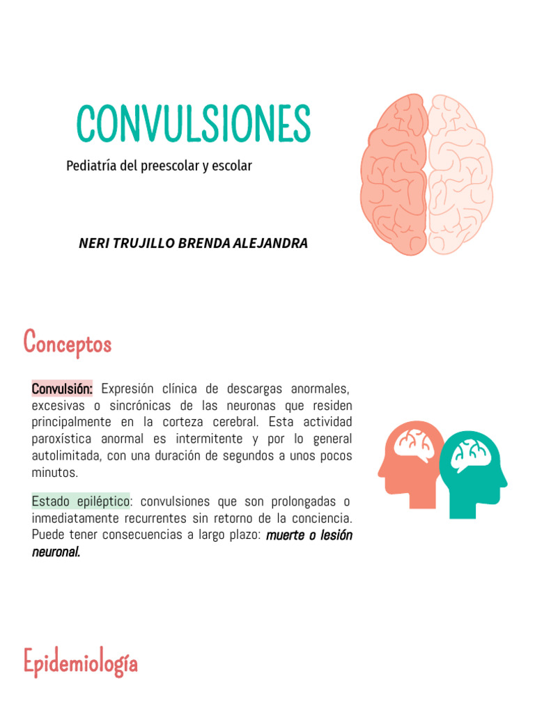 Convulsiones en Niños: Tipos y Manejo | PDF | Trastornos episódicos y ...