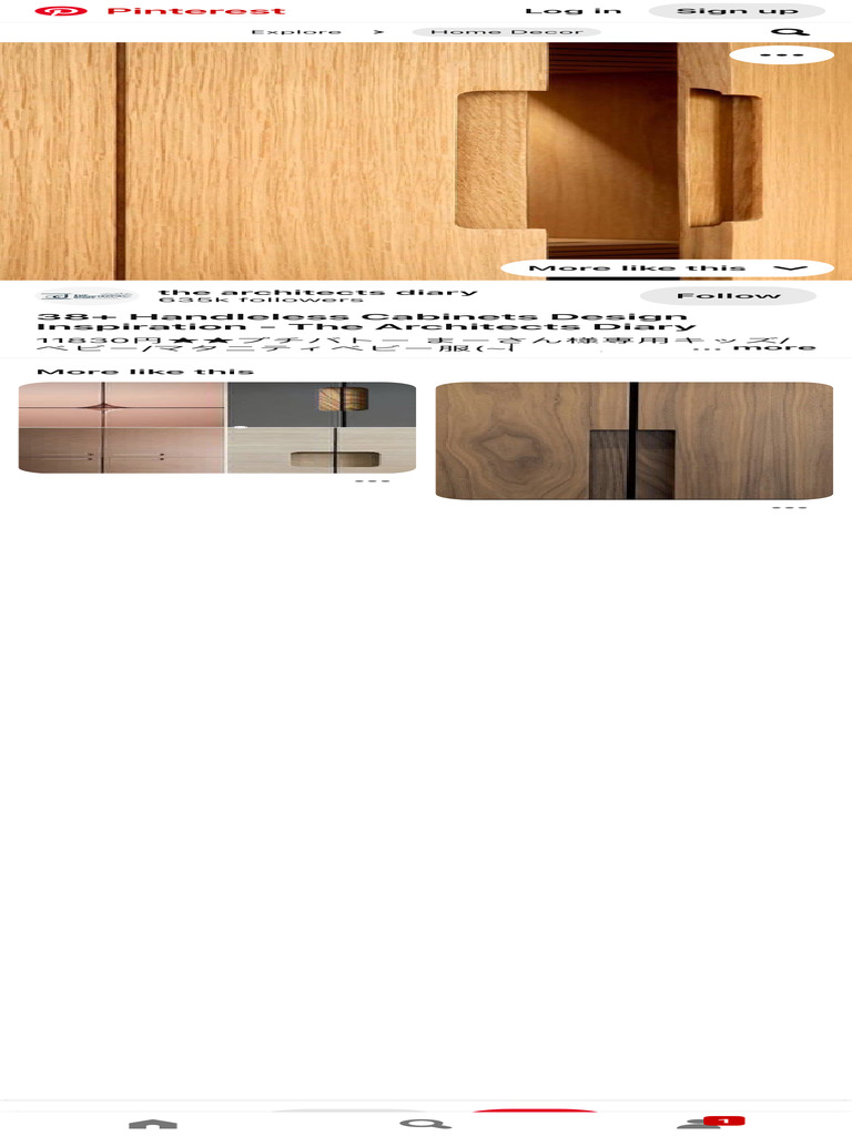 38+ Handleless Cabinets Design Inspiration - The Architects Diary Door ...