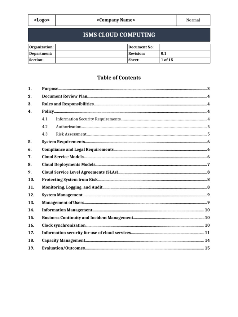 Cloud Computing Policy | PDF | Cloud Computing | Software As A Service