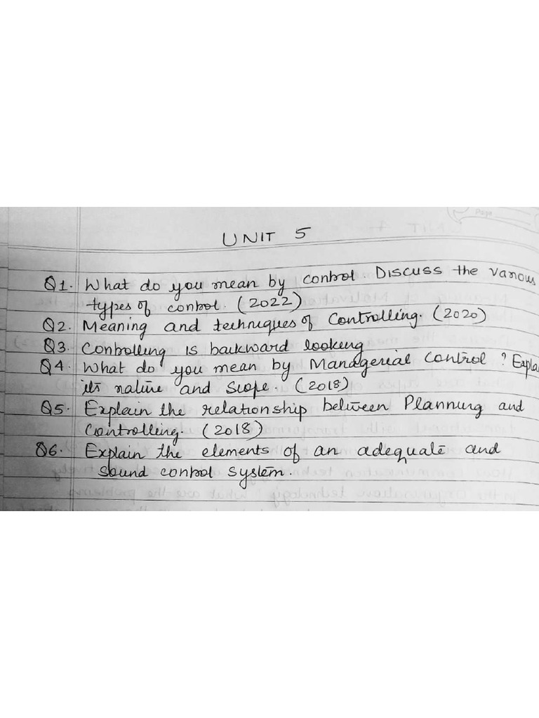 Fom Important Questions | PDF