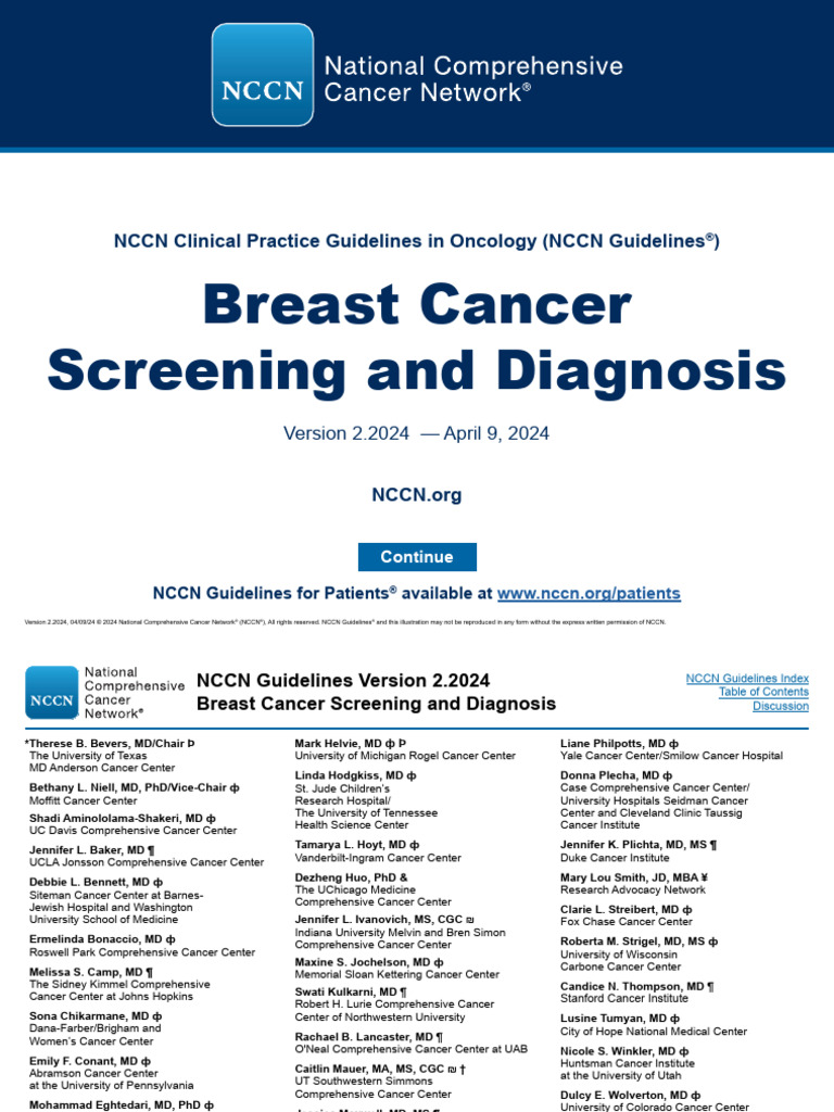Breast Screening | PDF | Mammography | Breast Cancer