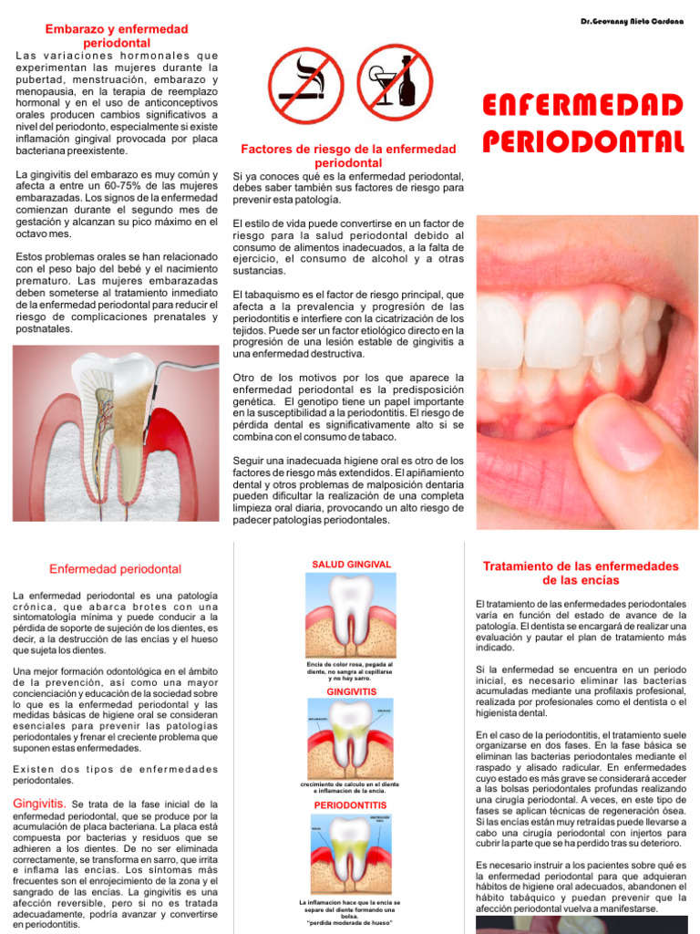 Embarazo y Salud Periodontal: Riesgos y Tratamientos | PDF ...