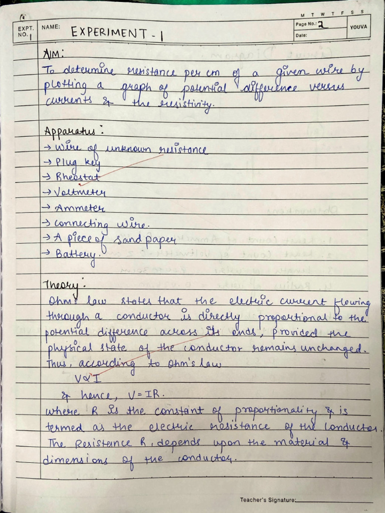 Physical Practical 1, 4 Experiments | PDF