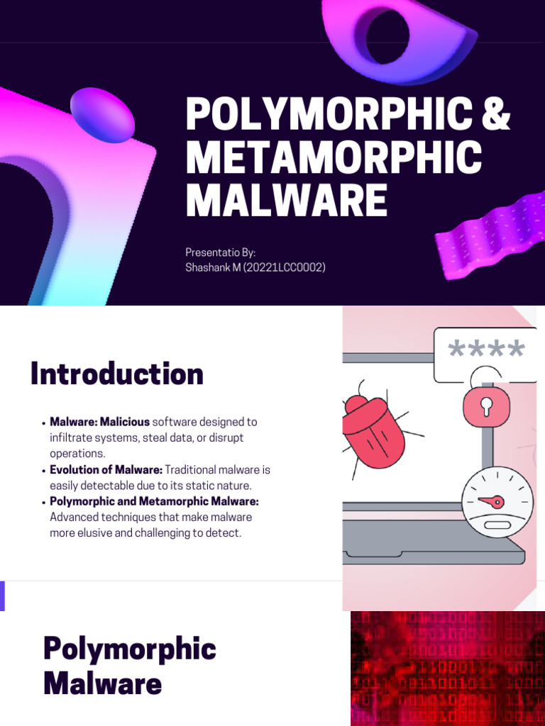 Polymorphic & Metamorphic Malware | PDF | Malware | Cyberwarfare