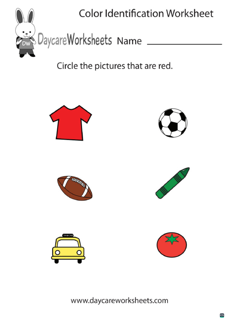 Color Identification Worksheet 035715 | PDF