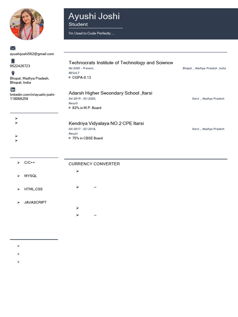 Ayushi Updated Resume | PDF