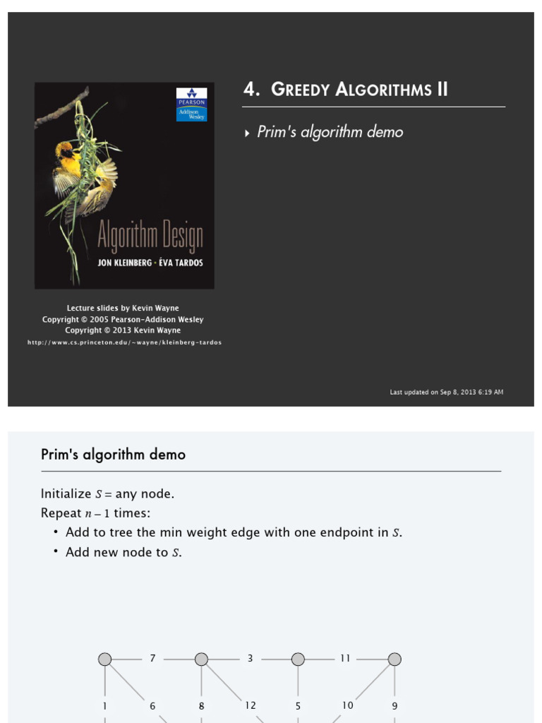 DSA - Lecture 19 - Prims and Kruskals Algorithm | PDF | Vertex (Graph Theory) | Computational ...