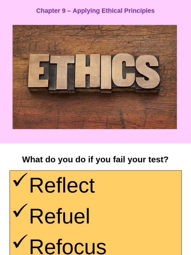 C9 - Applying Ethical Principles | PDF