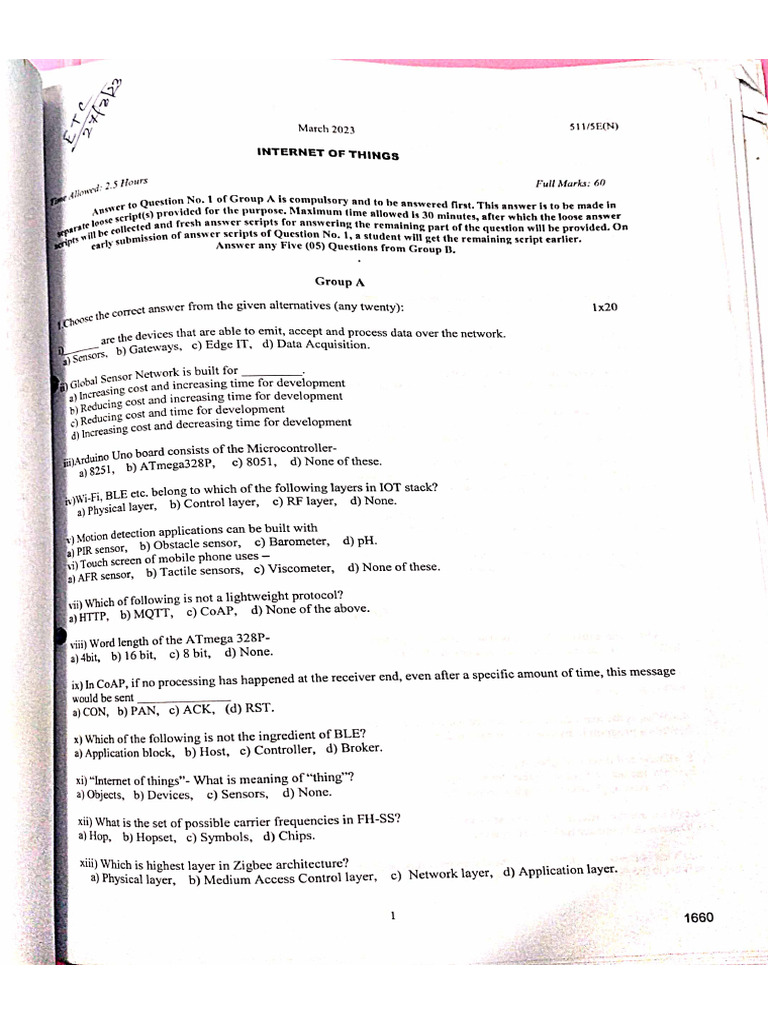 West Bengal Polytechnic 5th Sem 2023 Question Paper | PDF