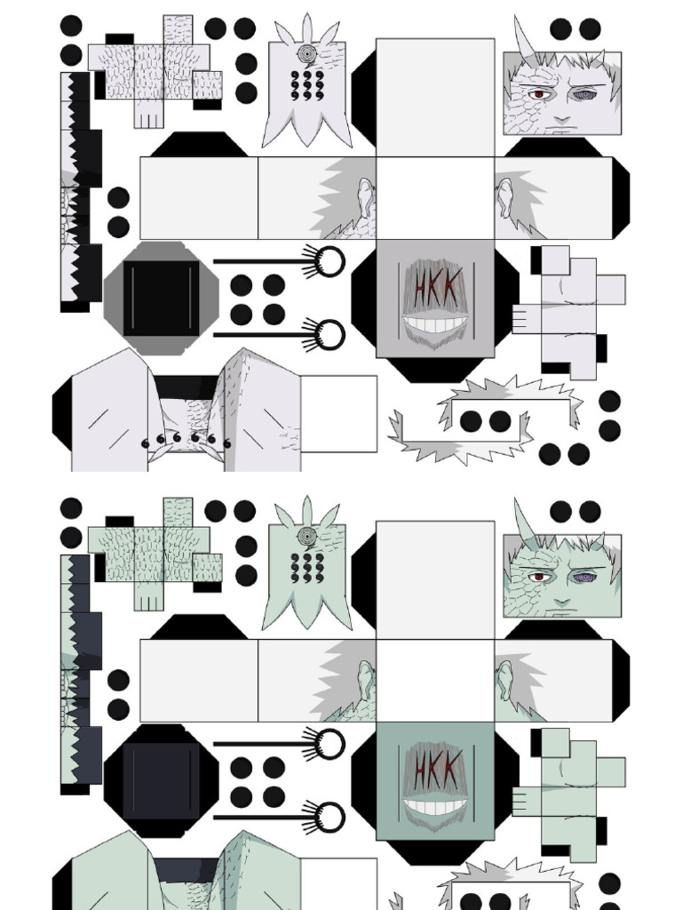 Obito Six Path Paper Craft | PDF