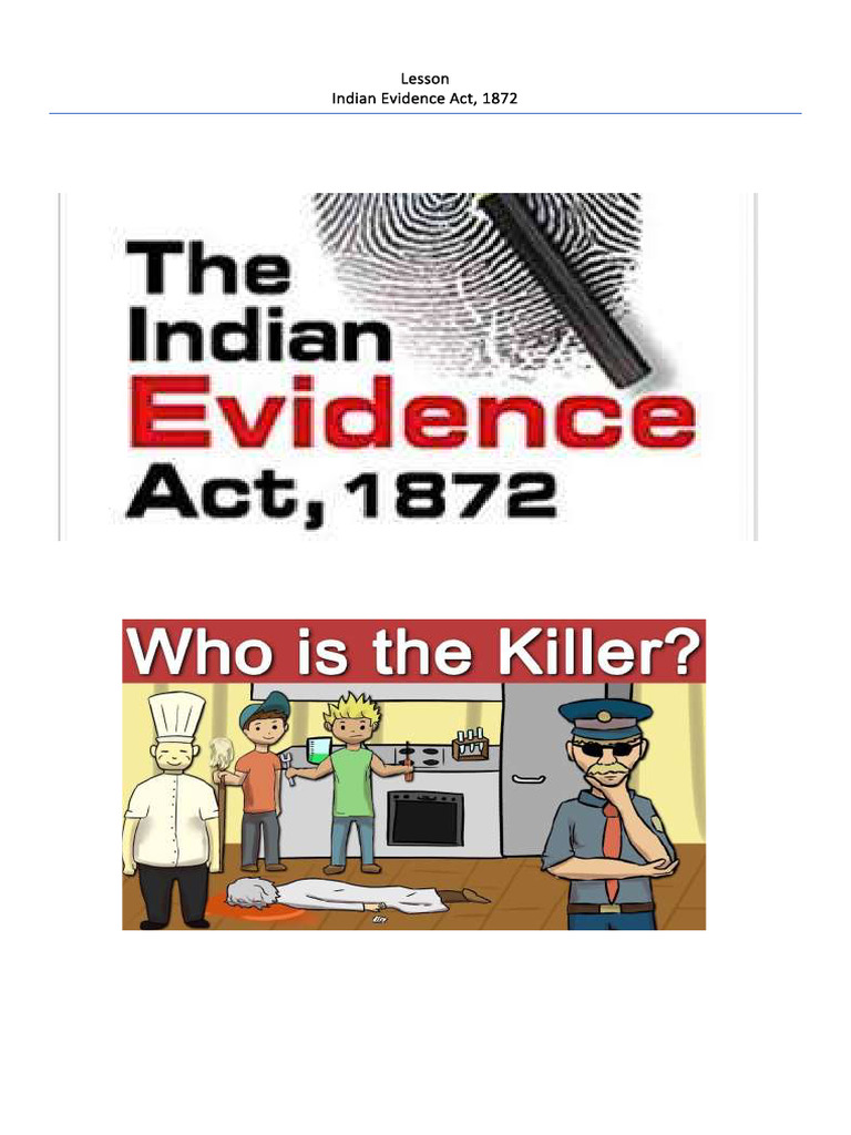 Overview of Indian Evidence Act 1872 | PDF | Confession (Law) | Hearsay