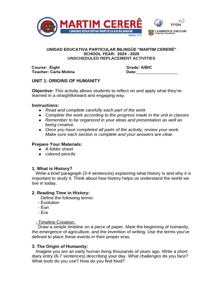 01 8EGB SS Activity 24-25 | PDF