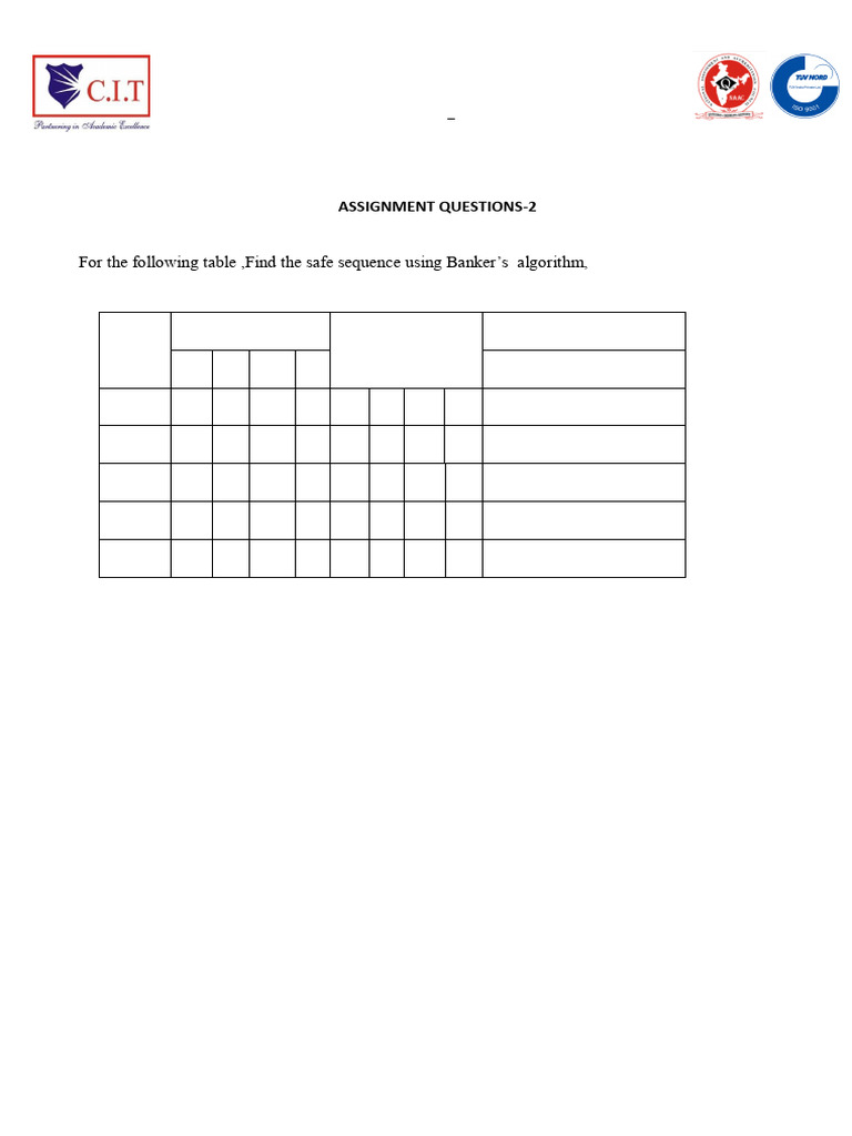 BCS303 Operating System Model Questions | PDF | Algorithms | Computer Data