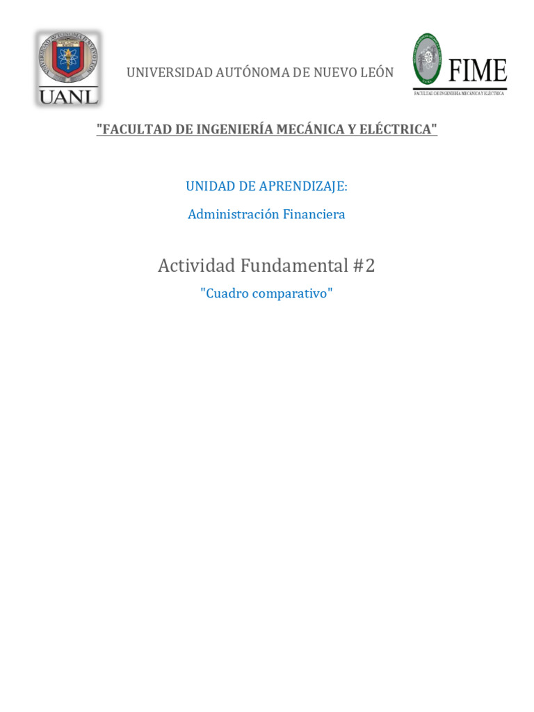 AF2.-Cuadro Comparativo | PDF | Business | Corporaciones