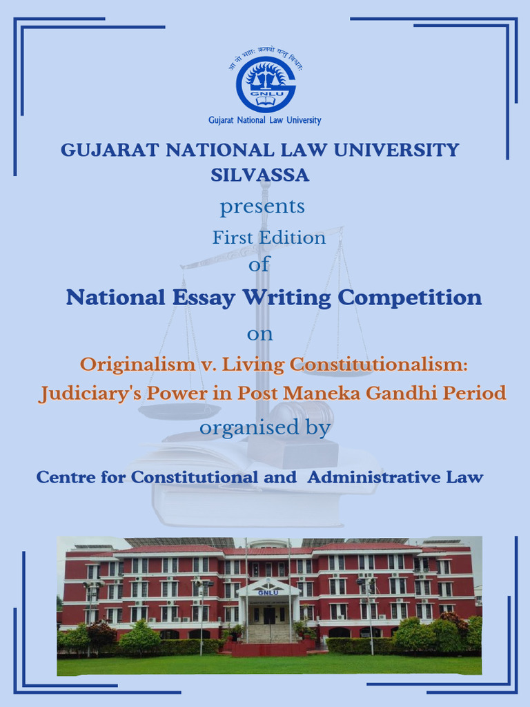 Brochure For First National Essay Writing Competition, 2024 | PDF ...