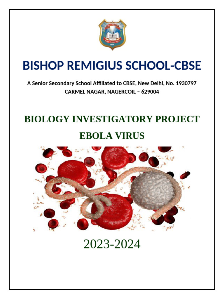 Biology Project front page model | PDF
