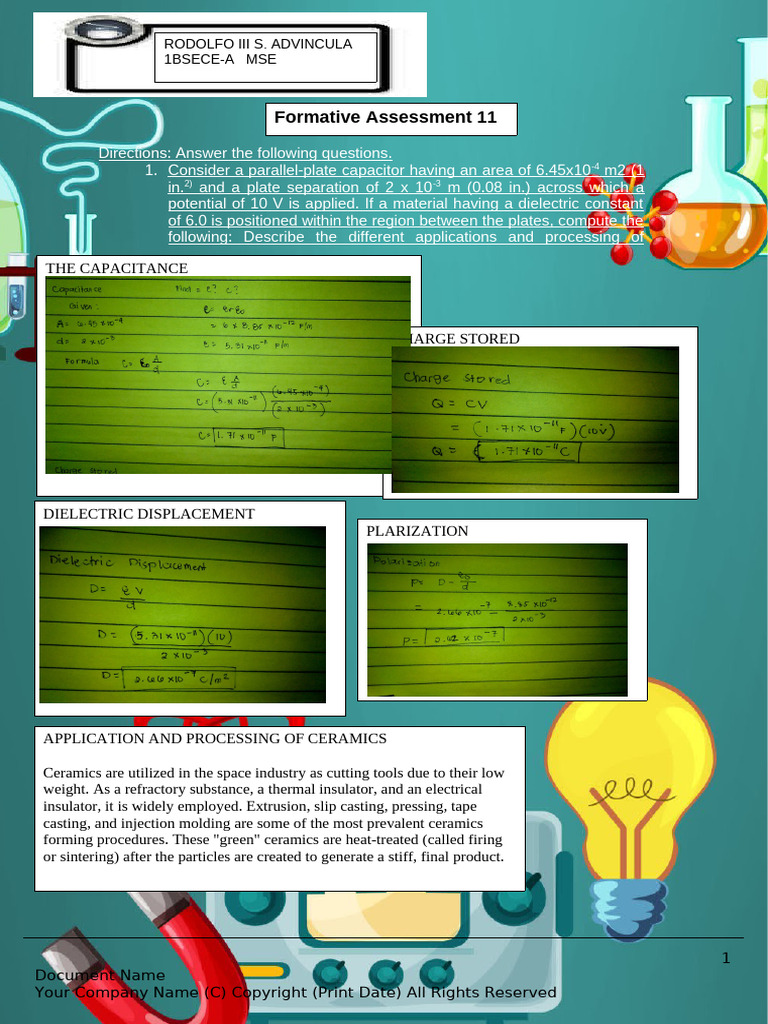 Formative Assessment Mse 11 | PDF