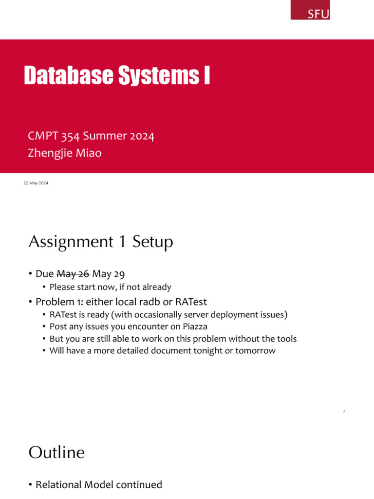 Lec4 | PDF | Databases | Relational Database