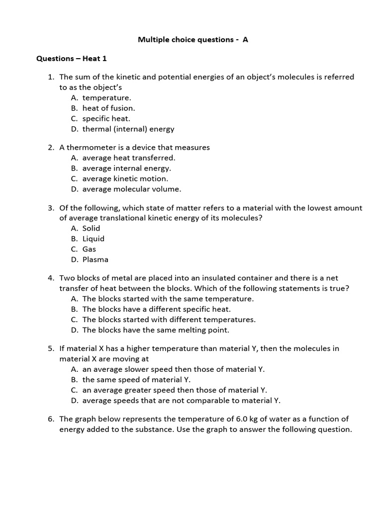 Heat Transfer and Kinetic Energy Concepts | PDF | Heat Transfer ...