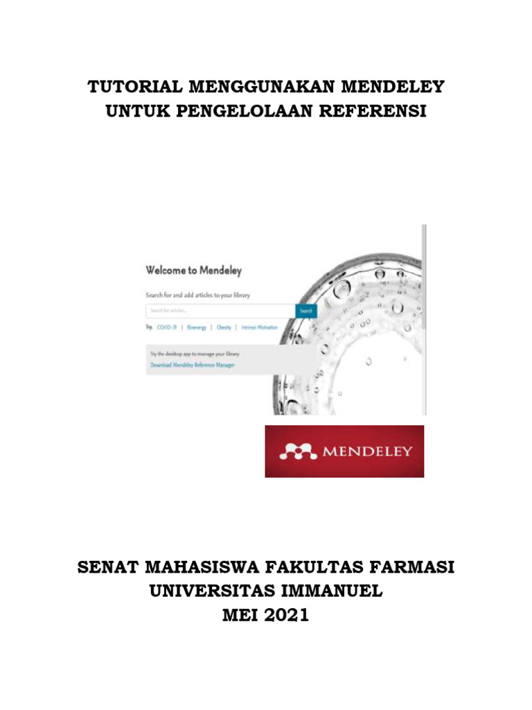 Mendeley Tutorial | PDF