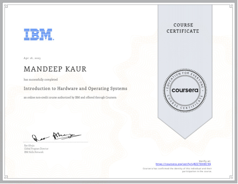 Ibm Course Certification | PDF