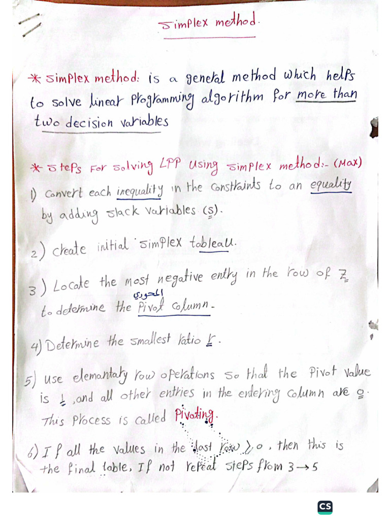 Simplex Method | PDF