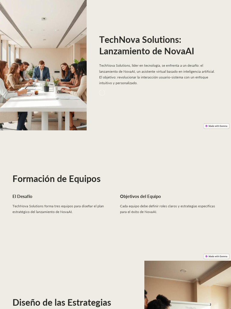 TechNova Solutions Lanzamiento de NovaAI | PDF | Marketing | Planificación estratégica