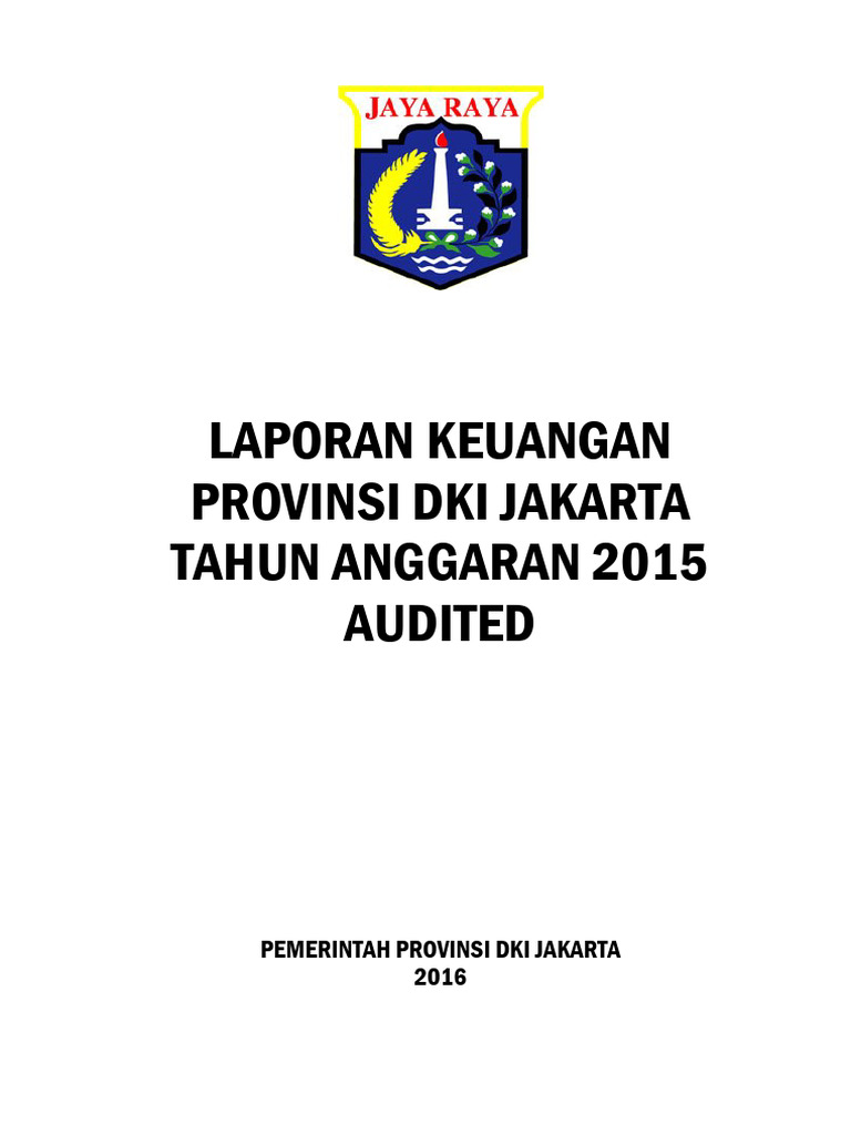 Lkpd 2015 Audited Dki Jakarta | PDF