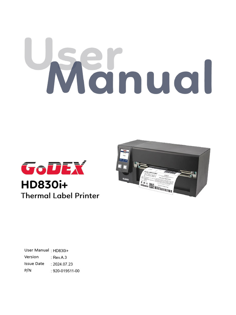 HD830i++-A.3(EN) | PDF | Printer (Computing) | Computer Network