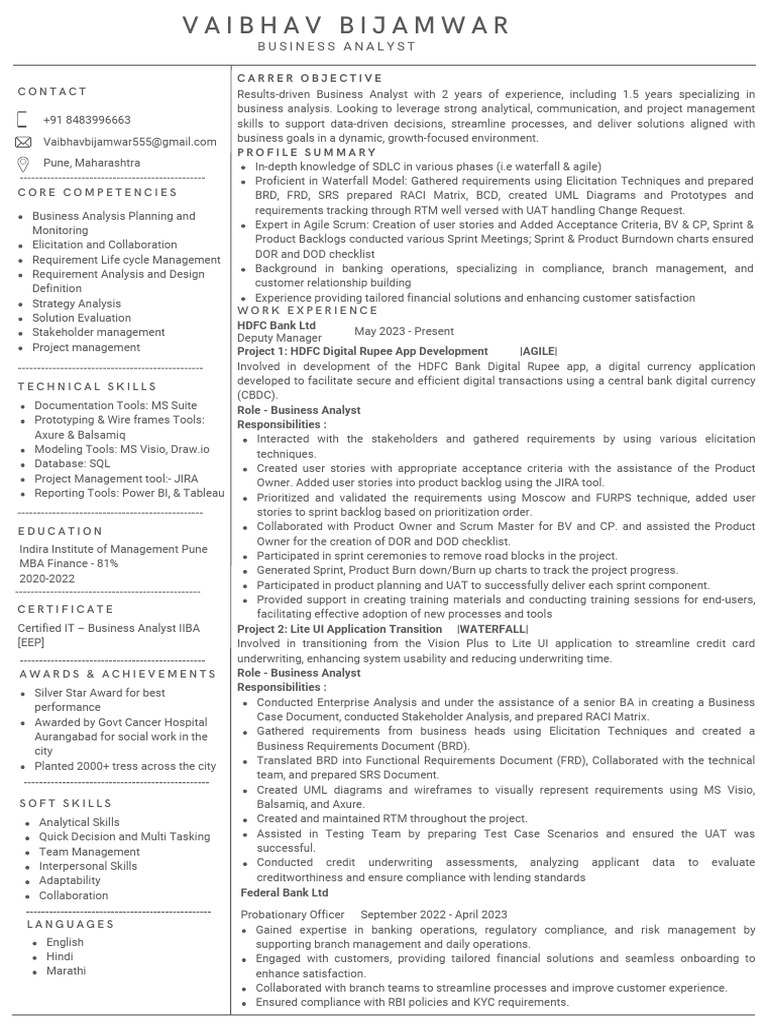 Vaibhav Bijamwar (9) | PDF | Scrum (Software Development) | Agile ...