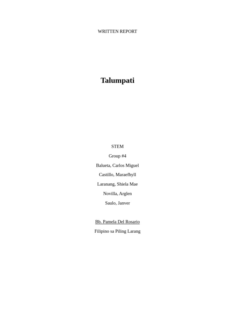 Talumpati | PDF
