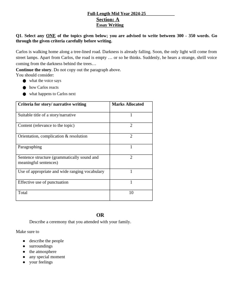 Full Length Mid-Year Writing,24 (1) | PDF | Cognitive Science | Grammar