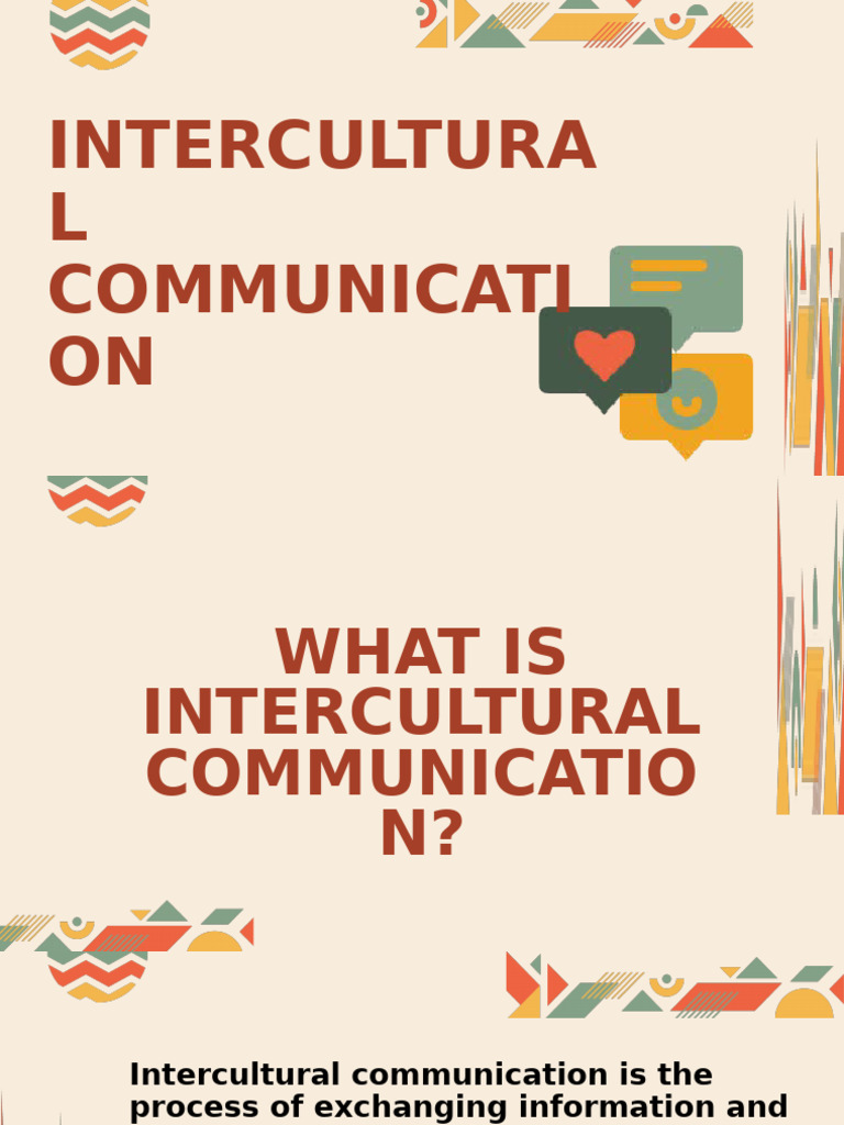 Intercultural Communication | PDF | Globalization | Communication