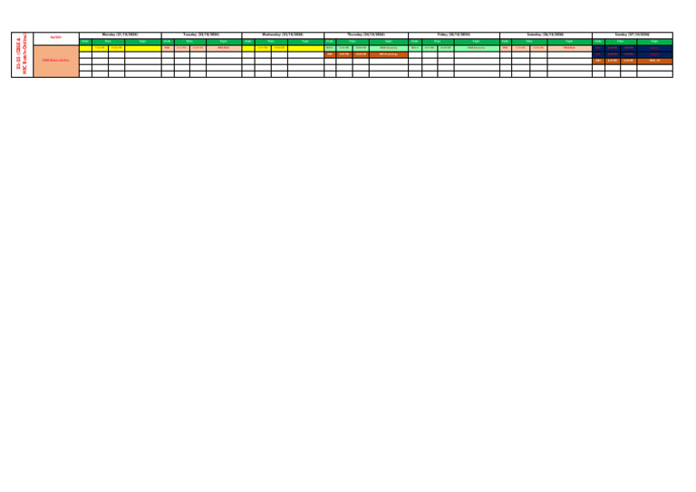 Online Boards Timetable 23-25 Batches-5 | PDF