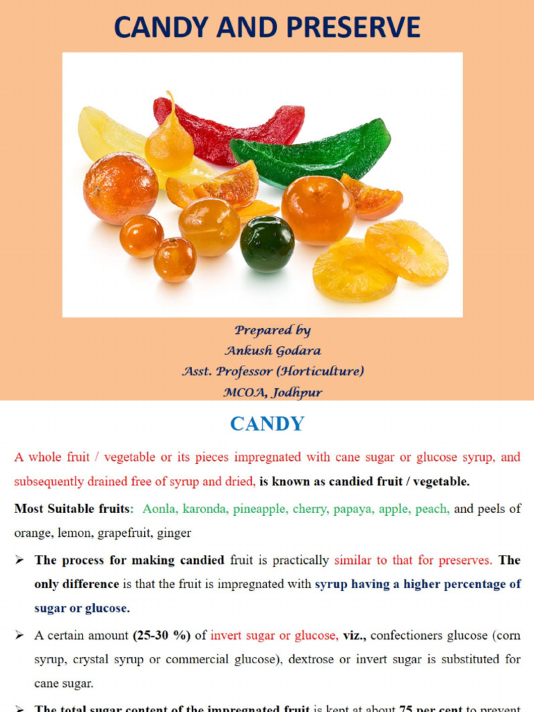 Lecture 9 Candy and Preserve | PDF